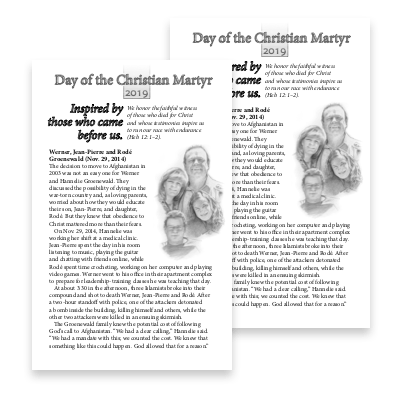Day of the Christian Martyr - The Voice of the Martyrs